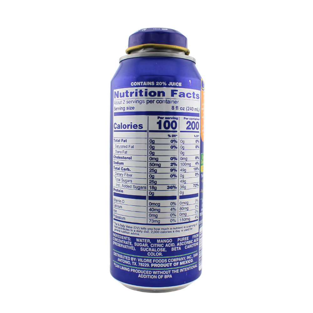 Jumex Can Bottle Mango Lata Botella 16oz 12 Pack 
